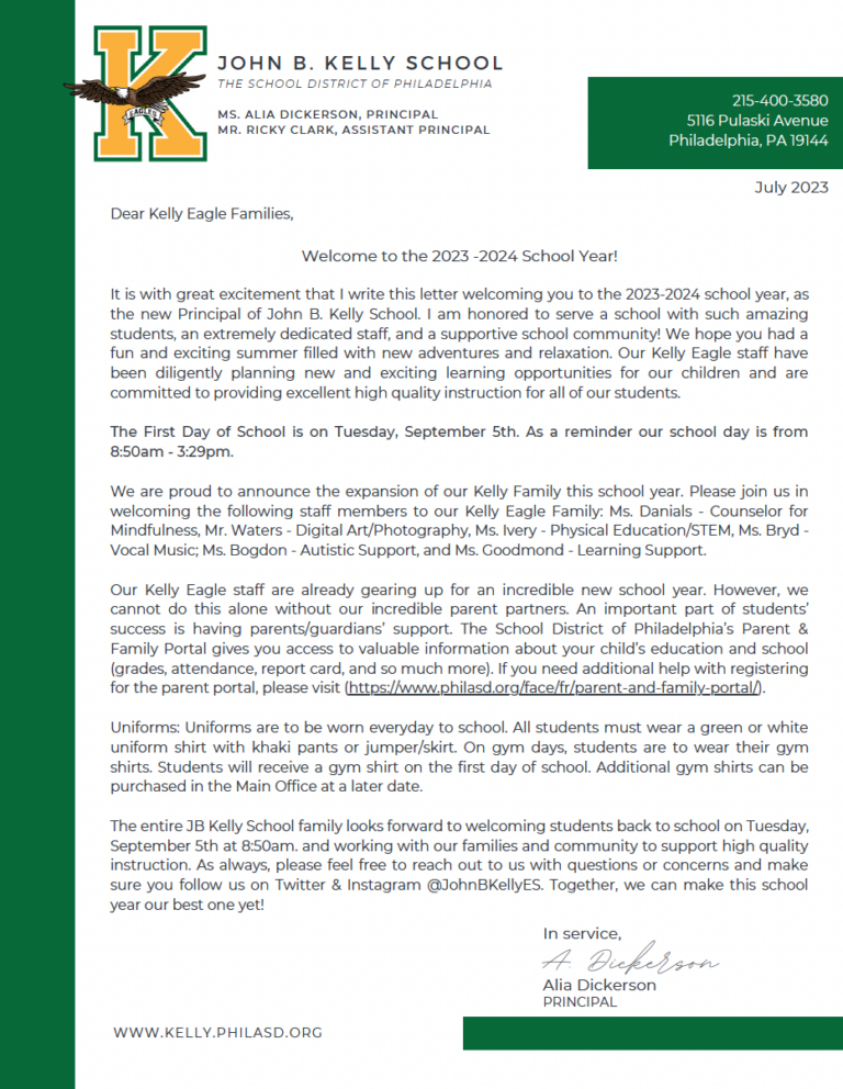 John B. Kelly School – The School District of Philadelphia